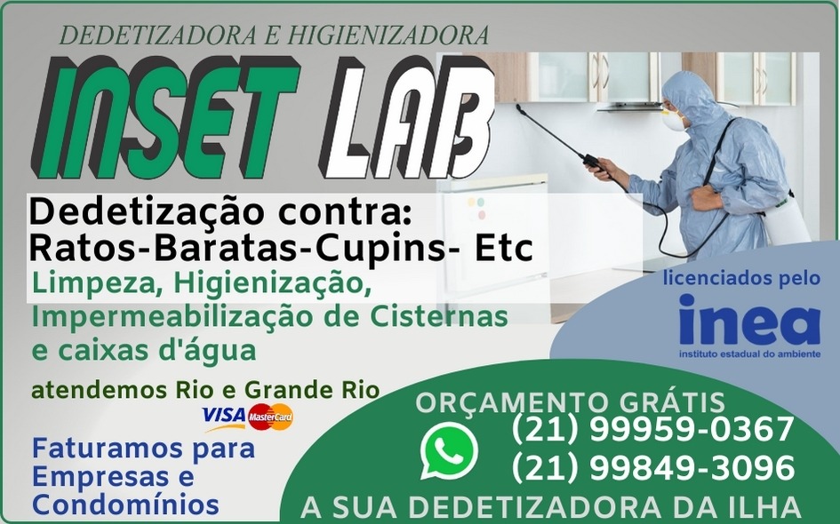 INSET-LAB Dedetizadora e Higienizadora Ilha do Governador